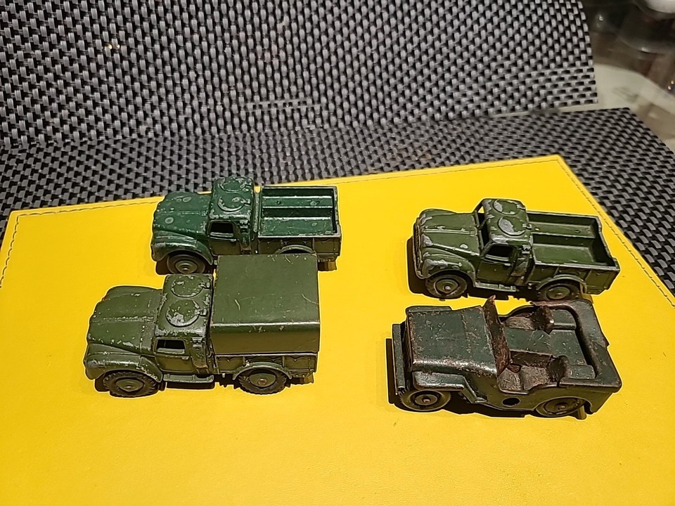 Triang Mimic Toys Jeep Clockwork Toy Car Vintage Dinky Toys 1 Ton Cargo ...