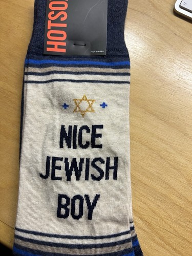 HOTSOX "NICE JEWISH BOY" SOCKS - NEW MENS ONE SIZE | eBay