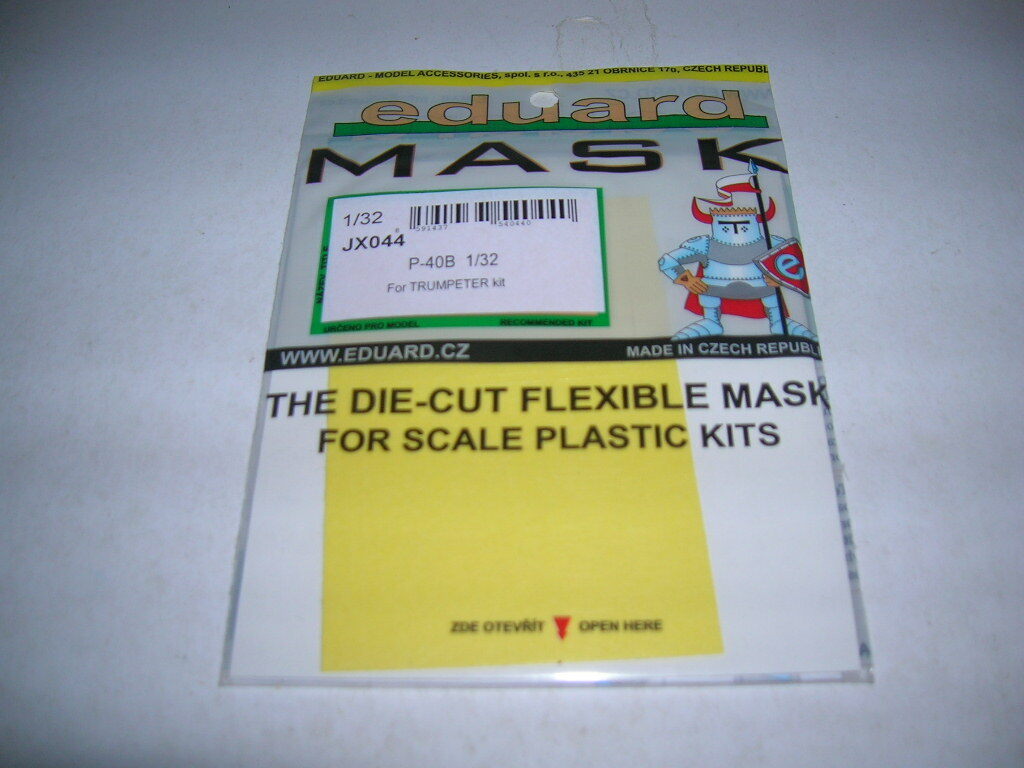 Eduard Paint Masking Sheet Curtiss P-40B for Trumpeter Kit 1:32 Art ...