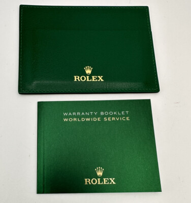 100% Genuine Rolex Card Holder Guarantee Manual Booklet | eBay