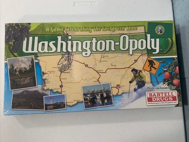 Washington-opoly a Game Celebrating The Evergreen State Bartell Drugs ...