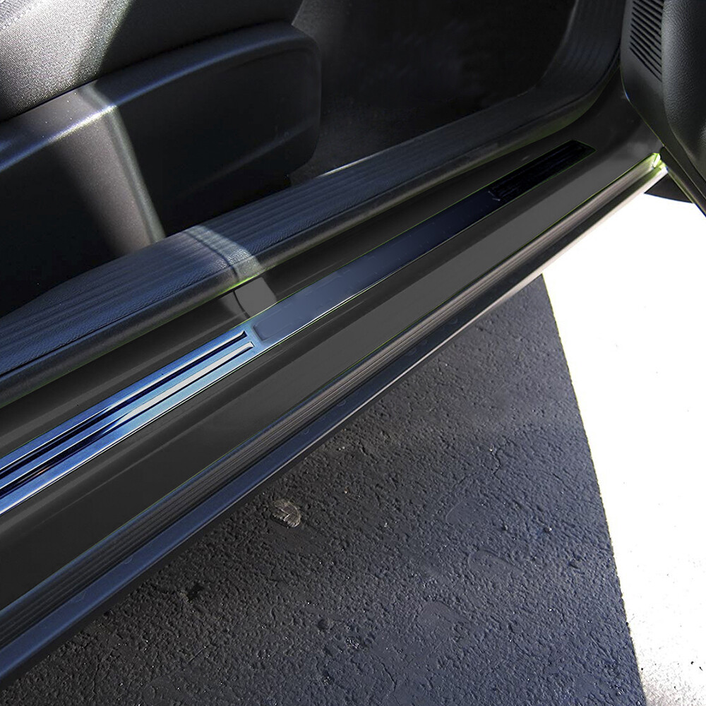 Door Sill Scuff Plate Guards Cover Scuff For Dodge Challenger 09+Black ...