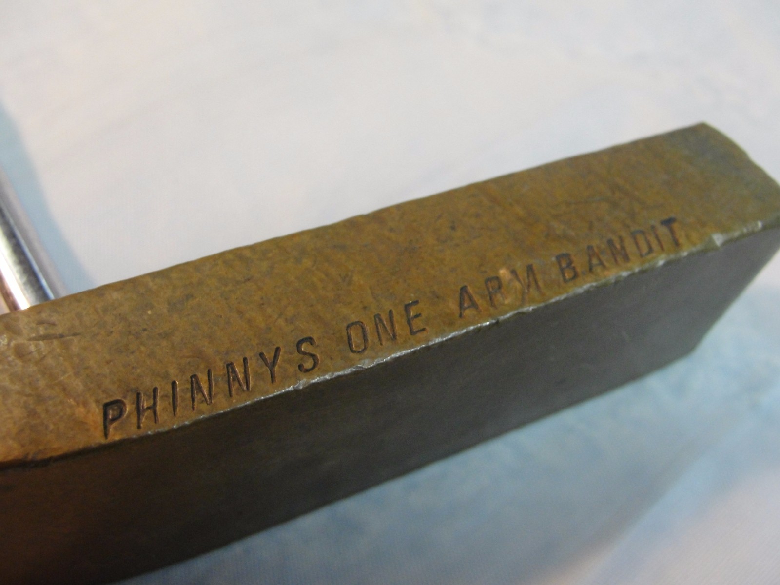 Rare Unique PHINNYS ONE ARM BANDIT PUTTER Golf Club Right Hand ...