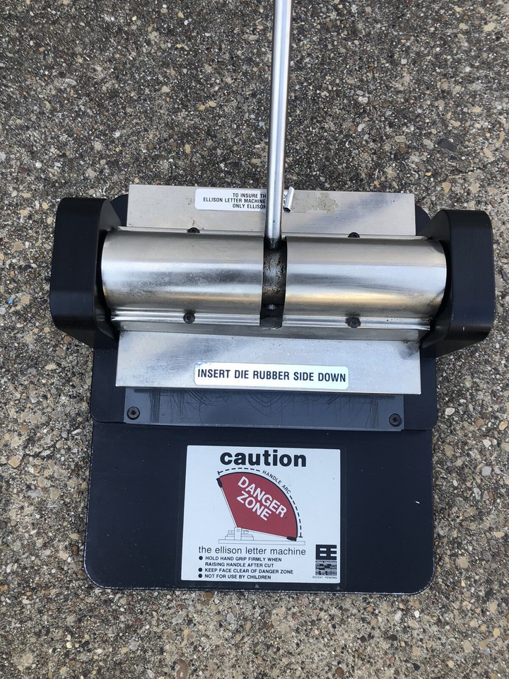 XL Ellison Letter Machine Press Die Cut Machine Model 1000 Heavy Duty ...