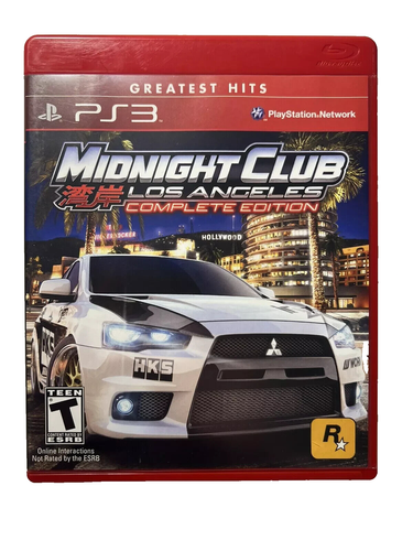 Midnight Club Los Angeles Greatest Hits Complete Edition Sony ...