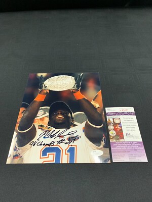 MAJOR WRIGHT FLORIDA GATORS 08 CHAMPS AUTOGRAPHED 8X10 PHOTO JSA COA ...