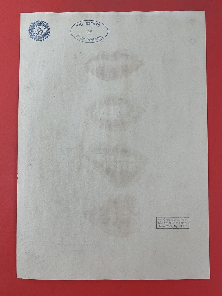 Andy warhol Drawing on paper (Handmade) signed and stamped | eBay