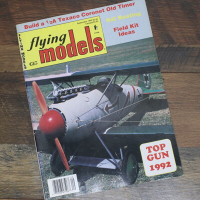 Flying Models Magazine [September:1992] 1/2A Texaco Coronet Old Timer ...