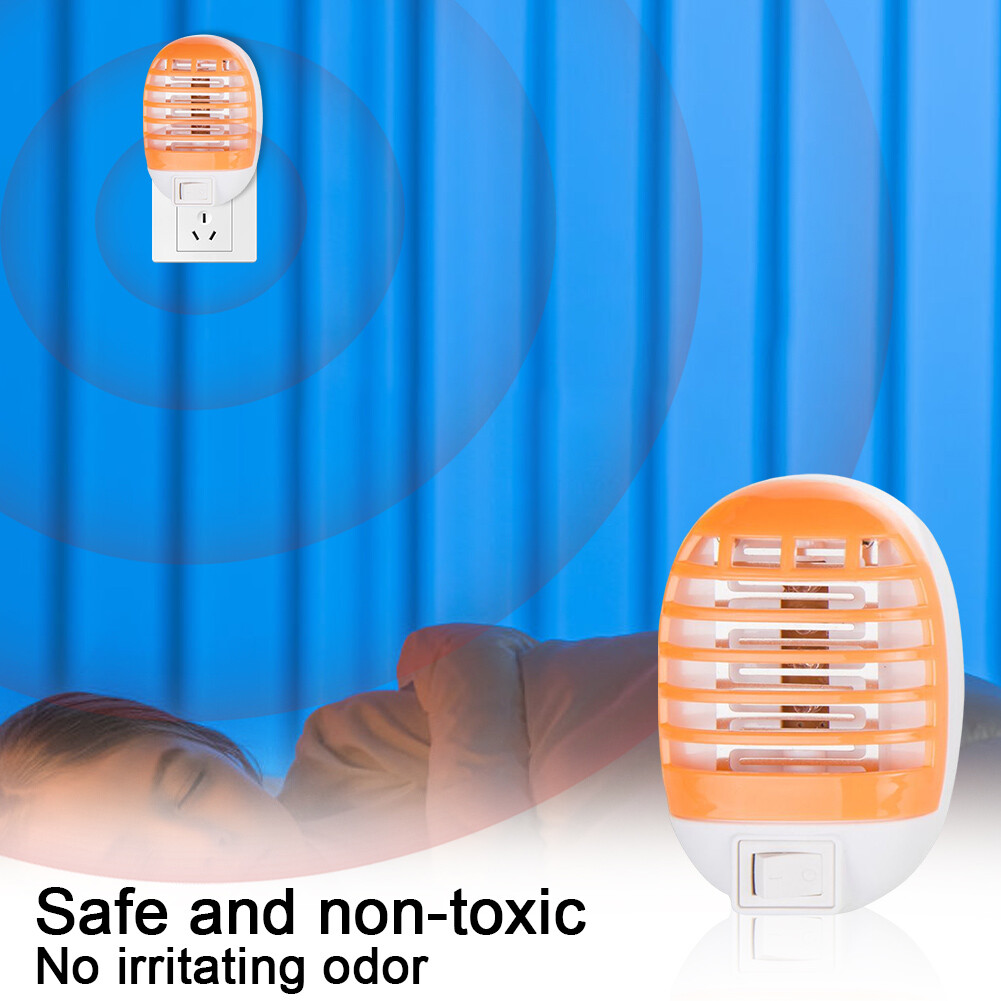 Bug Zapper Silent Fly Insect Trap for Indoor/Home/Office (Orange EU ...
