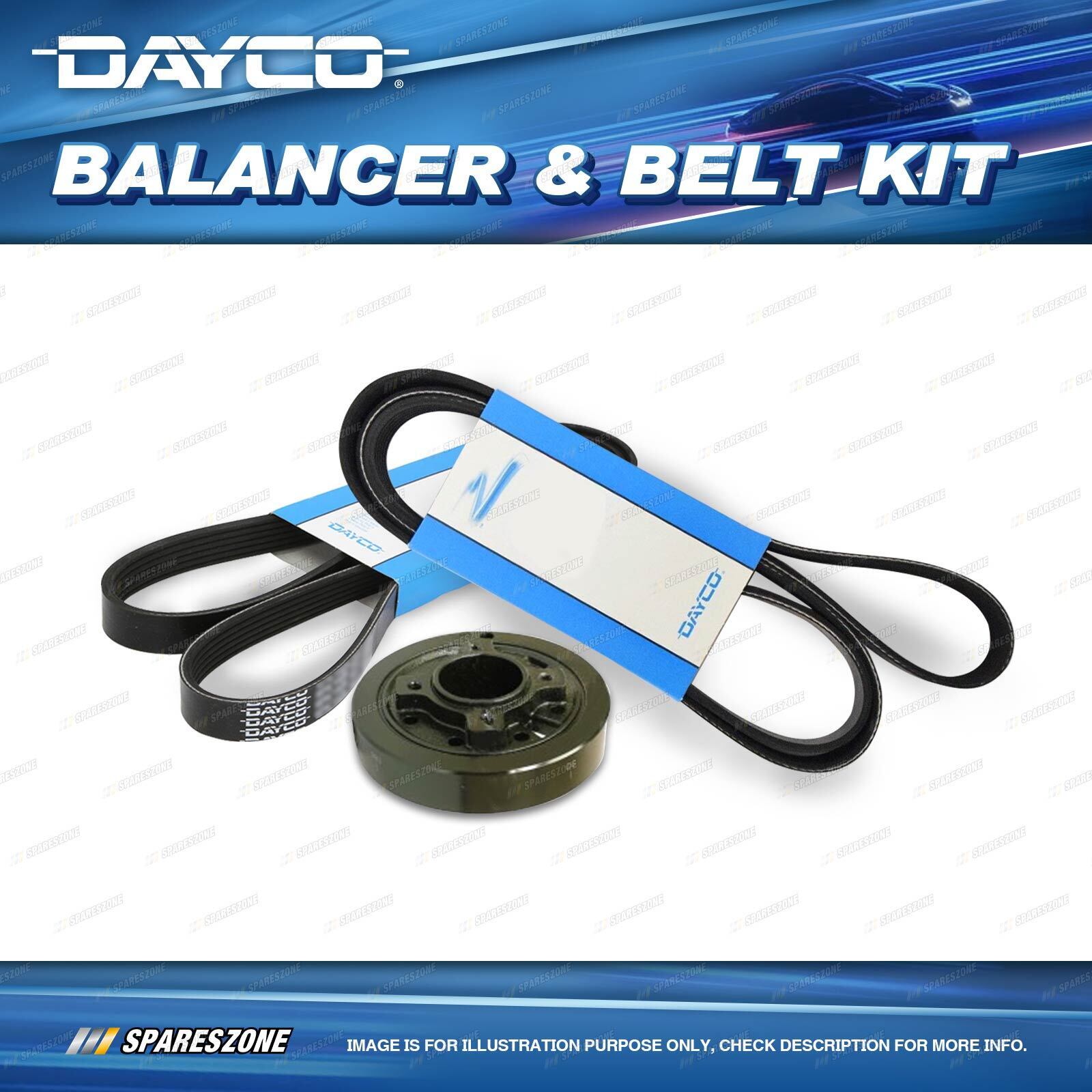 Powerbond Race Balancer & Belt for Ford Fairlane ZD ZC Fairmont Falcon ...