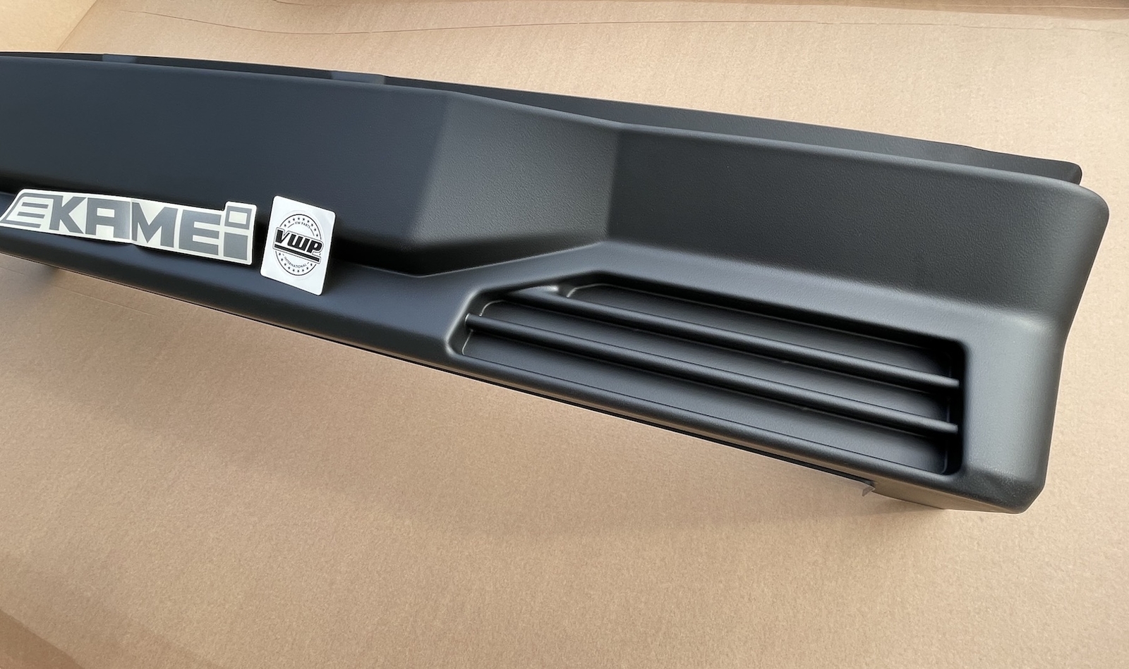 VW Golf MK1 + Cabrio Kamei Front Spoiler Satin Black Texture ABS New ...