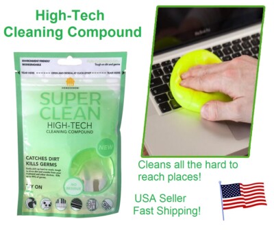 NEW Super Clean High-Tech Cleaning Compound Gel Reusable Handy All ...