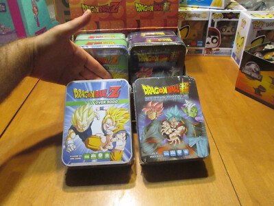 Dragon Ball Z Super Tin Card Game Over 9000 & Heroic Battles LOT Tokens ...