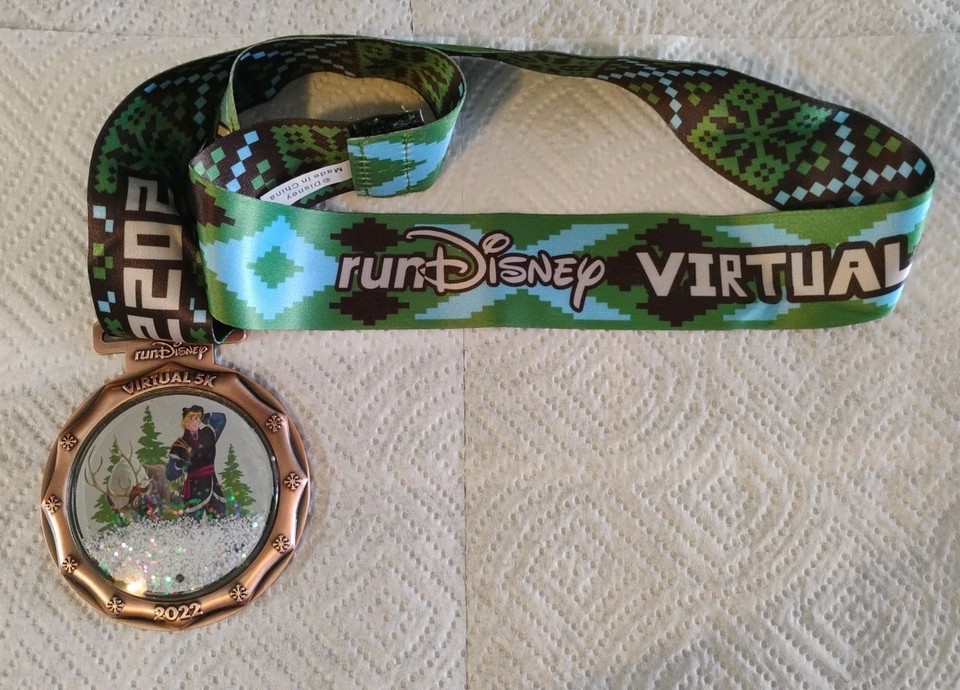 Run Disney Virtual 5K 2022 Frozen Kristoff And Sven Medal | eBay