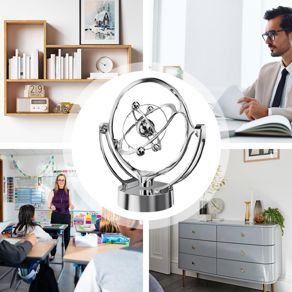 Perpetual Motion Desk Toy USB Magnetic Orbit Ornament, Orbital Newton ...