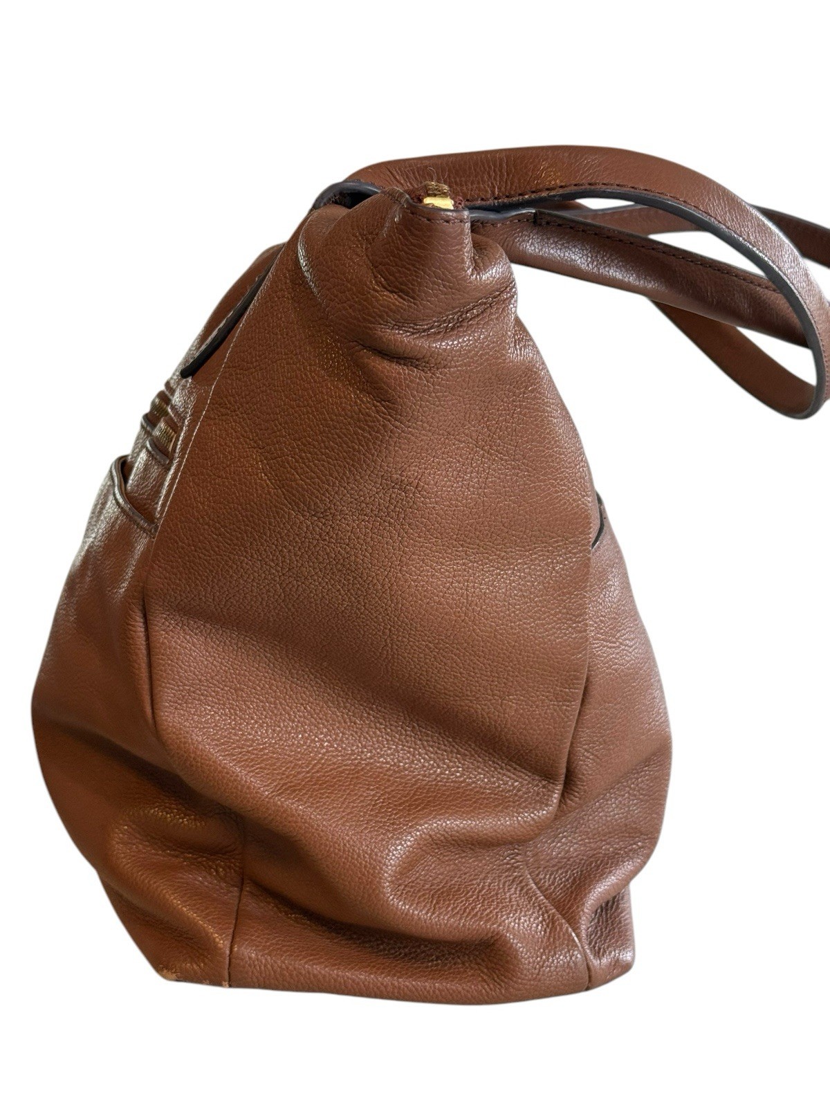 Fossil Fiona Purse Tote Handbag Medium Brown Leather | eBay