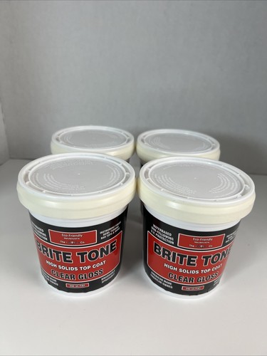 Lot Of 4-CrystaLac Brite Tone High Solids Polyurethane Finish Clear ...