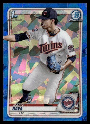 2020 Bowman Draft Sapphire Edition BD-63 Marco Raya Rc Minnesota Twins ...