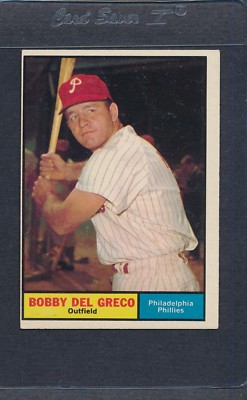 1961 Topps #154 Bobby Del Greco Phillies VG/EX *4887 | eBay