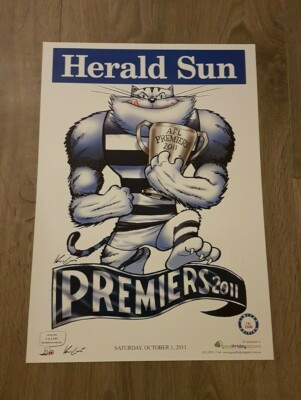 2011 GEELONG CATS GRAND FINAL PREMIERS PREMIERSHIP WEG POSTER LIMITED ...