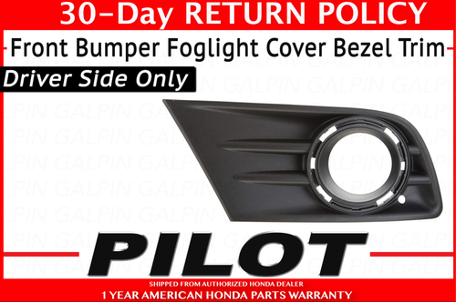 Genuine Honda Pilot Front Bumper Foglight Cover Bezel Trim Left OEM ...