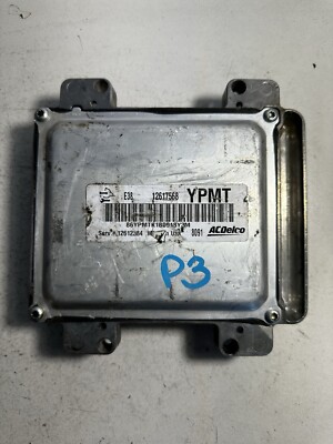 08 09 Impala Equinox Engine Control Module Unit Ecm E38 12617568 YPMT ...