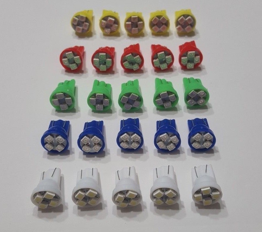 LED Pinball Machine Lights Bulb Lamp 25 Pcs. #555 *Super Bright* 6.3 ...