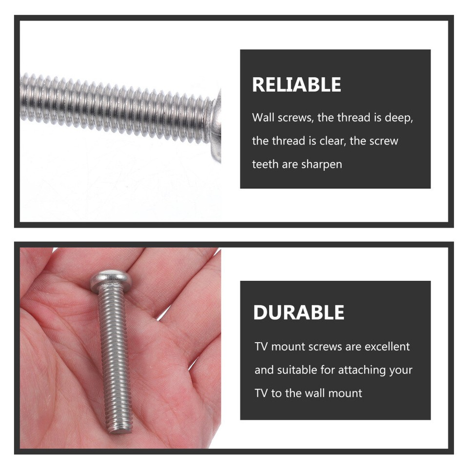10pcs Machine Screws Tv Mounting Screws Cross Head Screws Stainless ...
