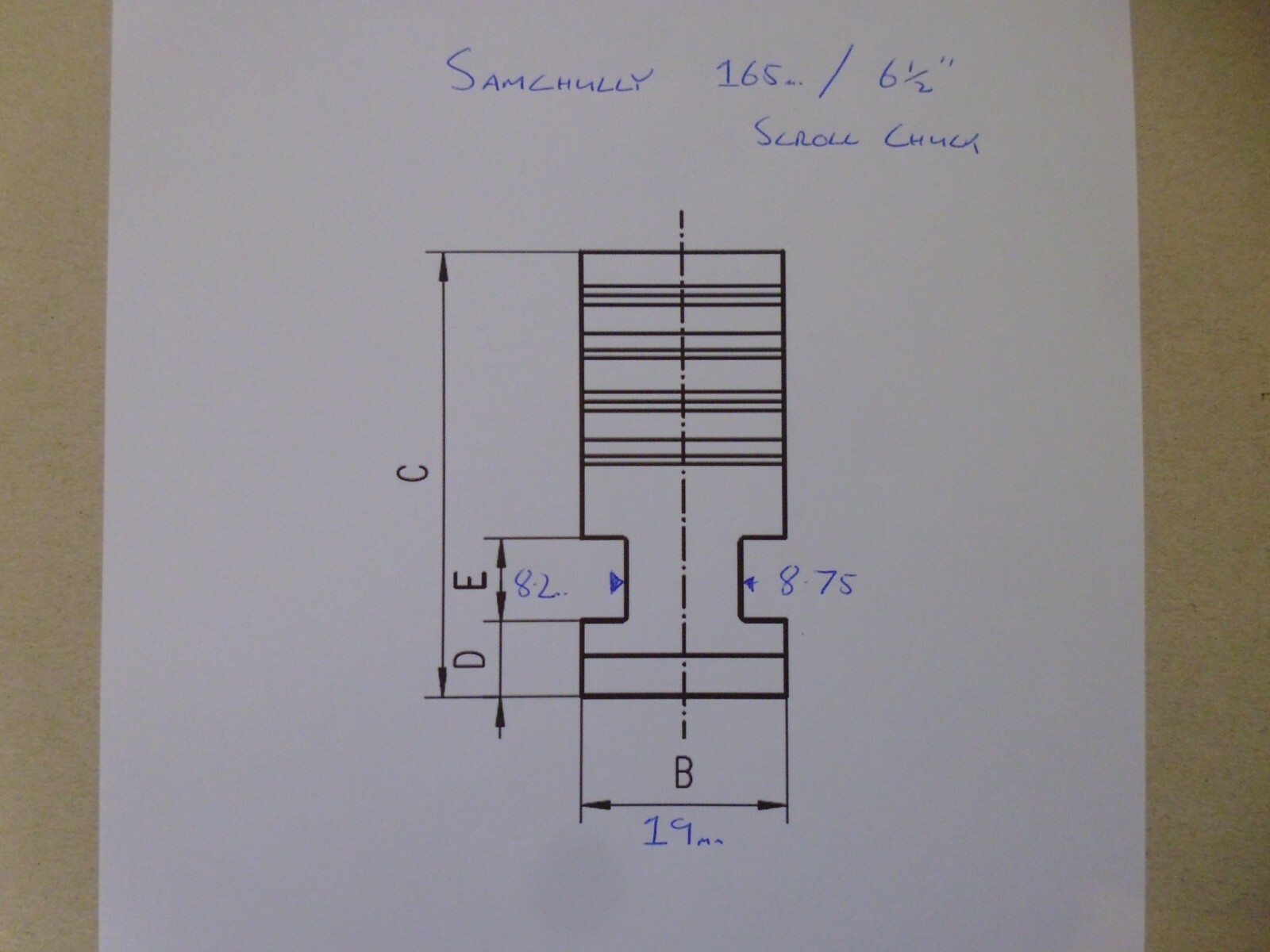 Hard Internal & External Jaws For 165mm Samchully 3 Jaw Scroll Chuck ...