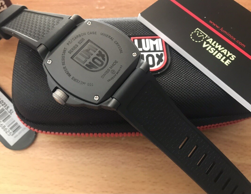 Luminox 0215.SL Sentry Black And Red Dial Bright Night Vision ...