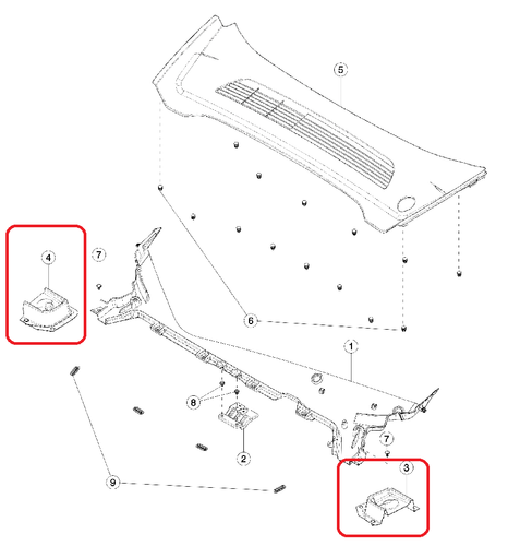 2x NEW OEM Tesla Model Y Front Right Left Shock Strut Tower Cover RH LH ...