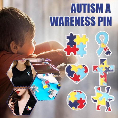 Autism Puzzle Mental Health Matters Awareness Enamel Pin Badge | eBay