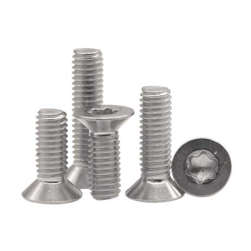 100pcs M1.6 Torx Screw SUS304 Steel Inner Plum Slot Countersunk Flat ...