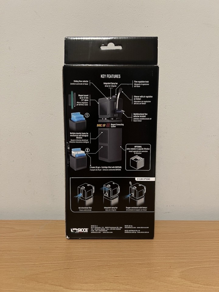 SICCE SHARK PRO 700 Internal Filter (190 gph) - Sicce New Sealed | eBay UK