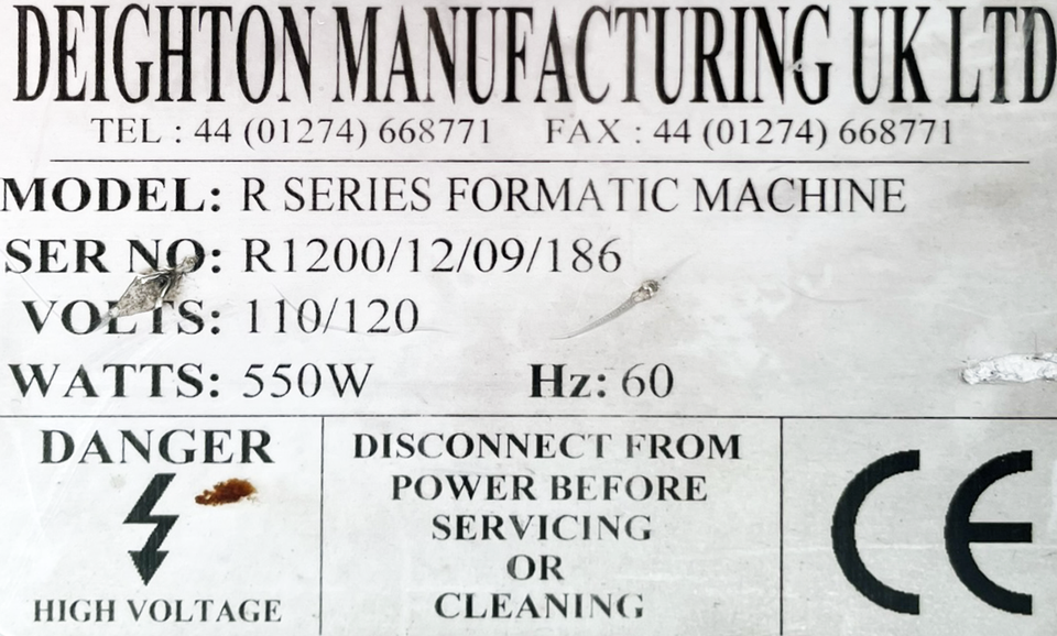 Formatic (R1200) Wire Cut Food Forming & Proportioning Bakery Cookie ...
