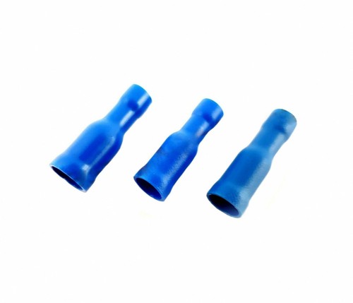 Blue Insulated Female Bullet Terminals Crimps Electrical Wire ...