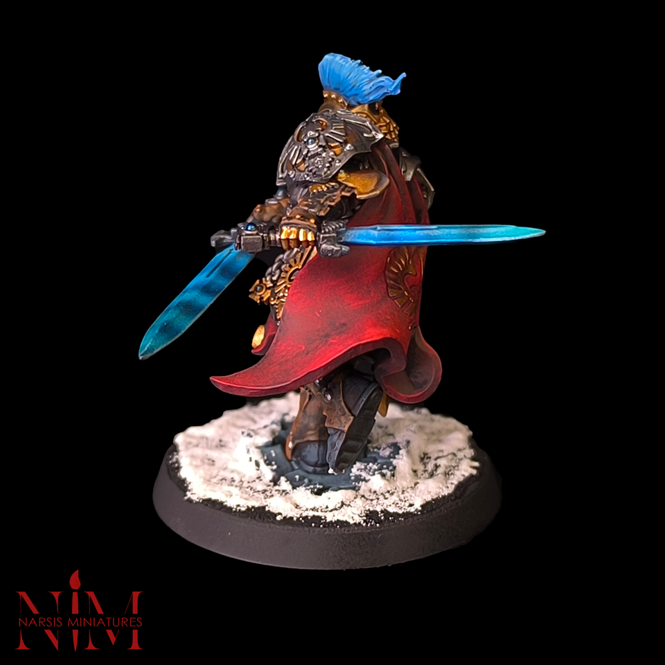 Warhammer 40k painted Custodes blade champion with custom color scheme ...