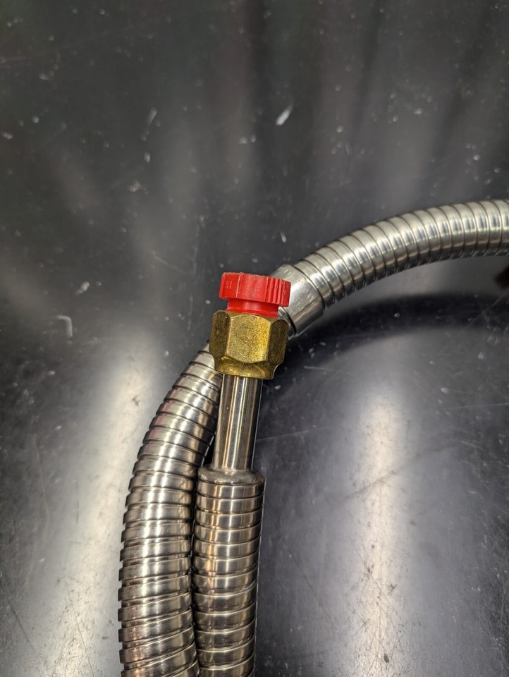 MVE Liquid Nitrogen Cryogenic Transfer Hose 6'x1" Stainless Steel 6 ...