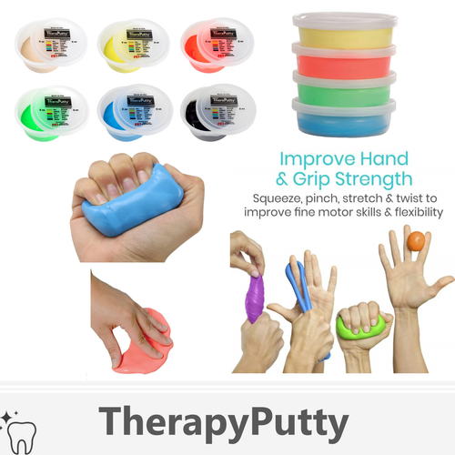 Therapy Putty - Resistive Hand Exercise Theraputty CHOOSE: Size Resistance Color | eBay