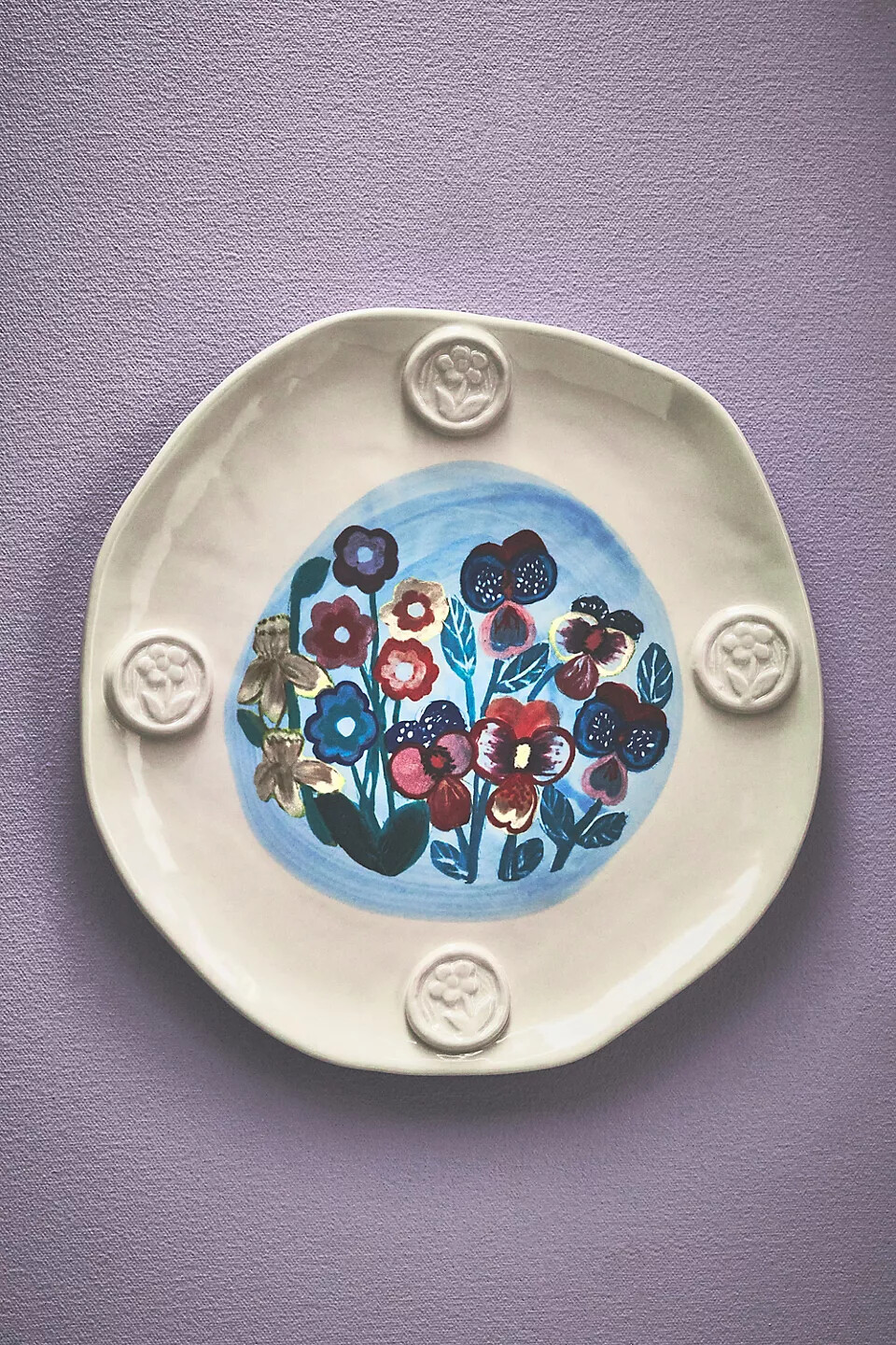 New Anthropologie Francesca Kaye Dessert Plate-Blue or Mint | eBay