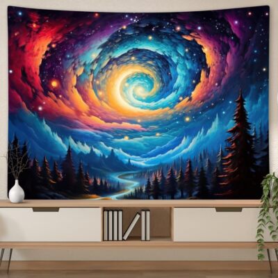 Space Vortex Time Warp Extra Large Tapestry Wall Hanging Art Posters ...