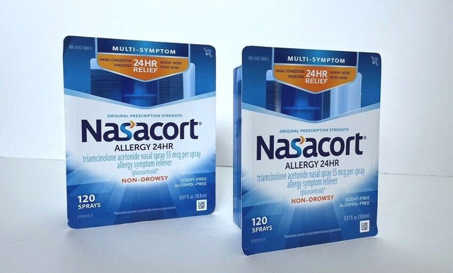 NASACORT Generic Triamcinolone Acetonide 55mcg Nasal Allergy Reliever ...