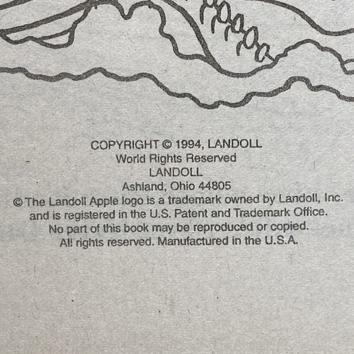 Vintage Landoll CBP 1993 Santas Workshop Coloring Book Peter Pan ...