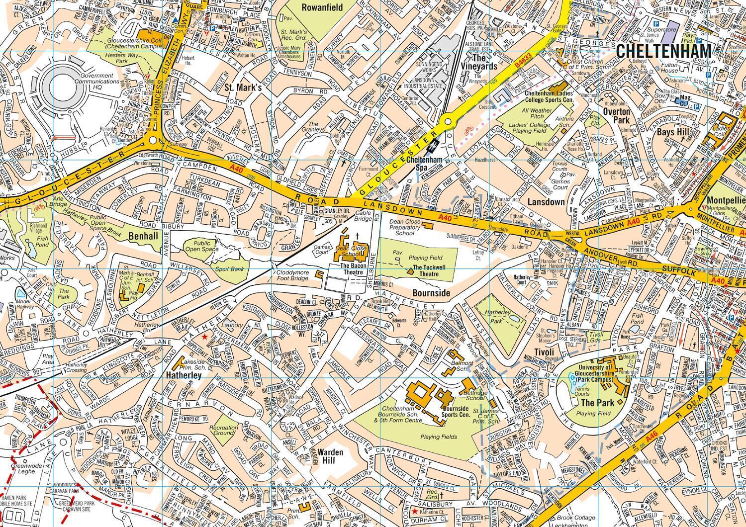A-Z Maps | Cheltenham A-Z Pocket Street Map | (Land-)Karte | Englisch ...