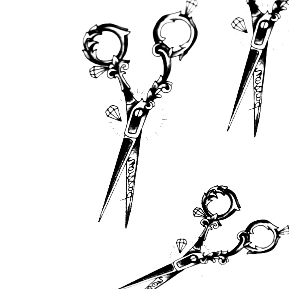 Scissor Tattoo Flash