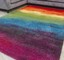 Funky Bright Rainbow Rugs Modern Multi Coloured Thick Runner Large Rug ...