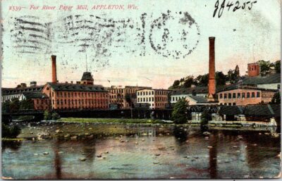 2339 Fox River Paper Mill Appleton Wis vtg Postcard A1 | eBay