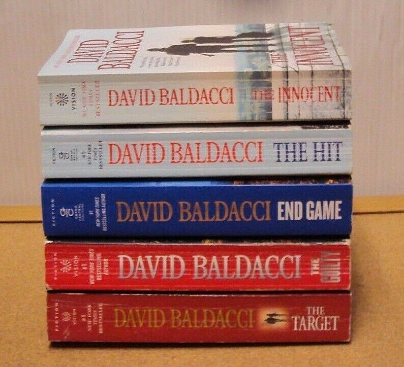 Lot 5 David Baldacci PB Book Complete Will Robie Series The Hit/Target ...