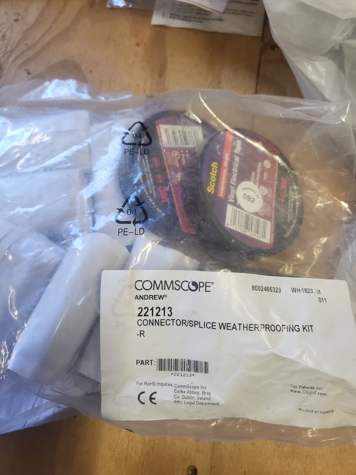 2x CommScope Andrew 221213 Connector Splice Weatherproofing Kit for ...