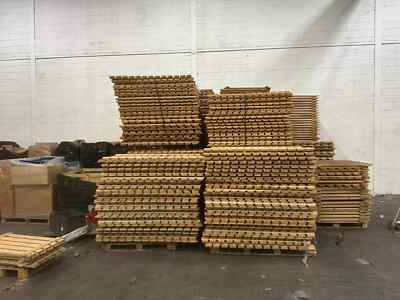 New and Used Stock Pallet Racking Timber Decks Open Boarded 900mm Depth ...